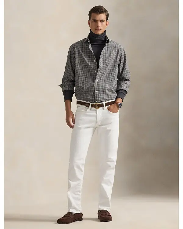 Polo Ralph Lauren Classic Fit Tattersall Poplin Shirt - Grey