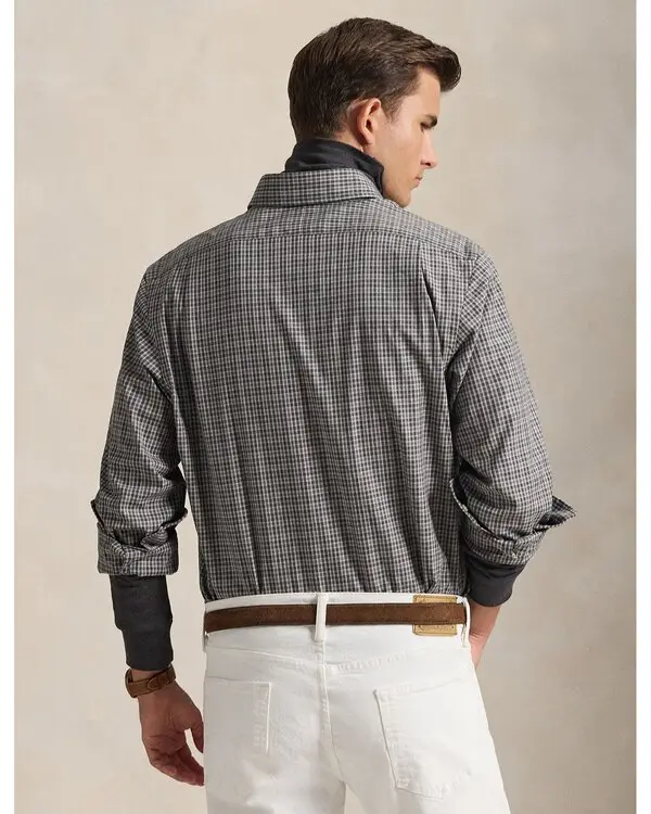 Polo Ralph Lauren Classic Fit Tattersall Poplin Shirt - Grey