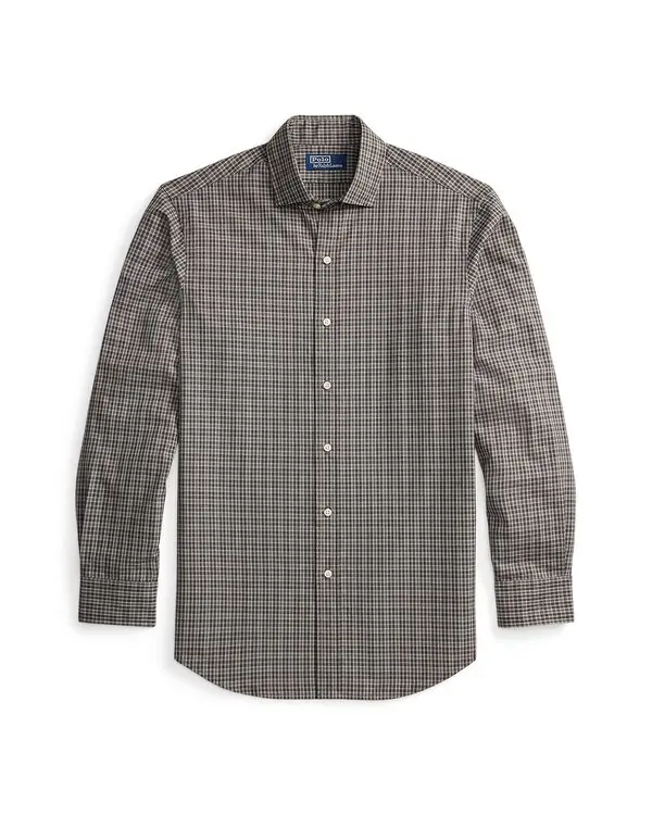 Polo Ralph Lauren Classic Fit Tattersall Poplin Shirt - Grey
