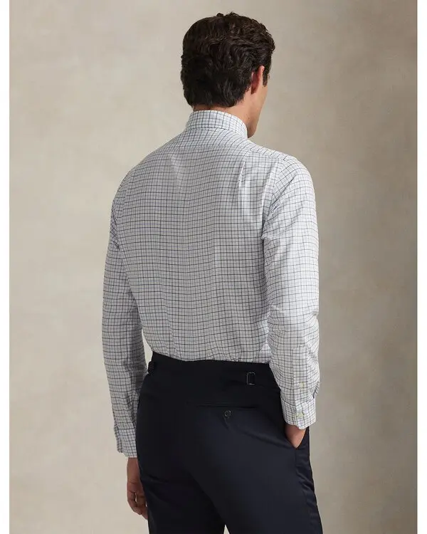 Polo Ralph Lauren Classic Fit Tattersall Twill Shirt - White/blue