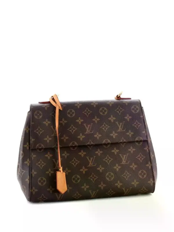 LOUIS VUITTON Cluny Top Handle Mm Shoulder Bag Monogram Canvas - Brown