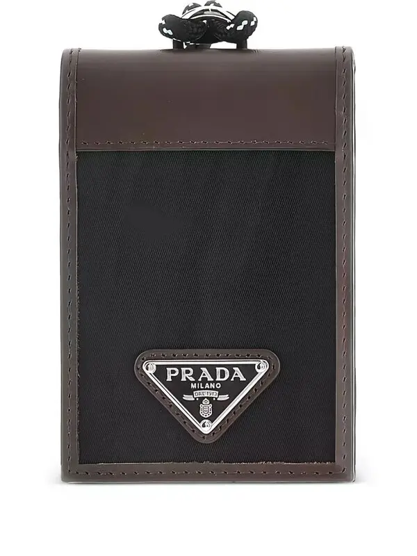 Prada Speedrock Logo-plaque Cardholder - Black