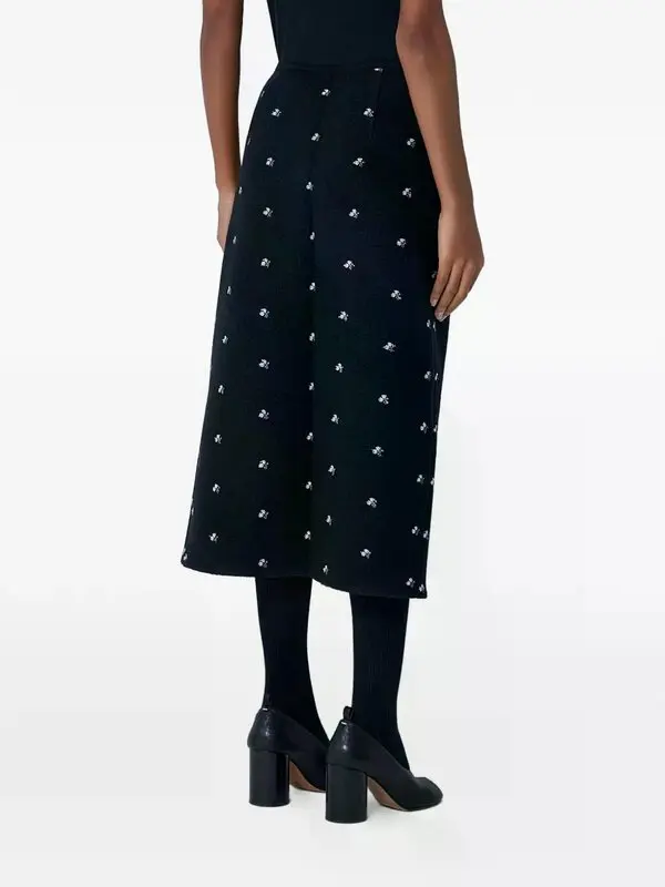RIER Walker Embroidered Wrap Skirt