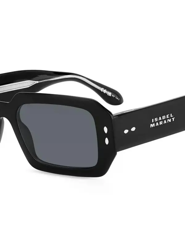 Isabel Marant Lily Rectangle-frame Sunglasses - Black