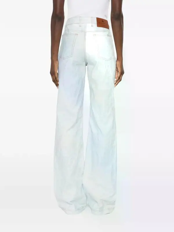 Etro Paisley Print Wide-leg Trousers
