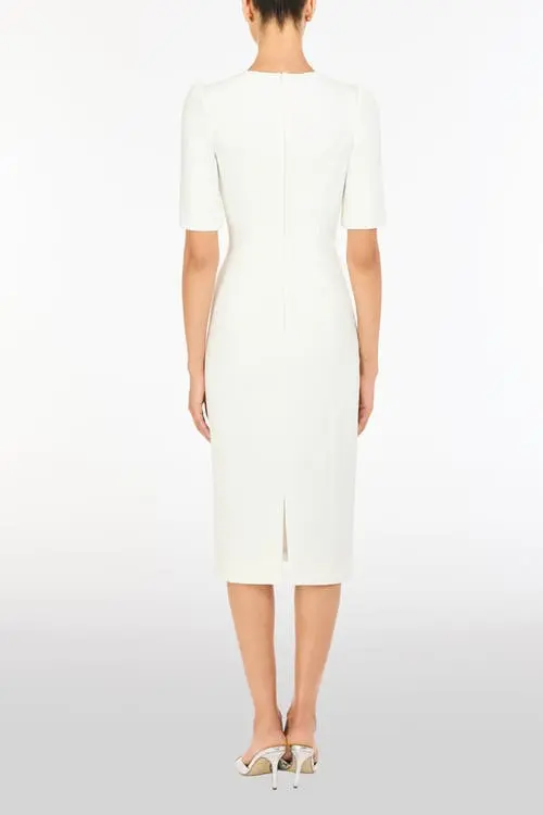 Jenny Packham Roma Midi Dress - Vanilla