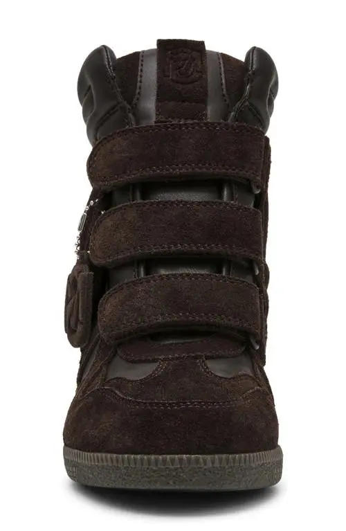 Steve Madden Mavis Wedge High-top Sneaker - Brown Suede