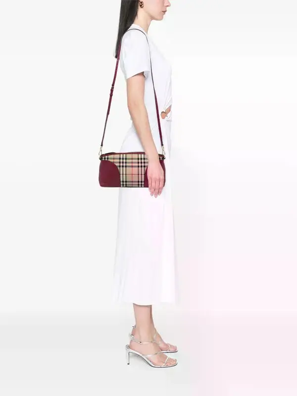 Burberry Haymarket Check Coated Canvas Chichester Crossbody Bag