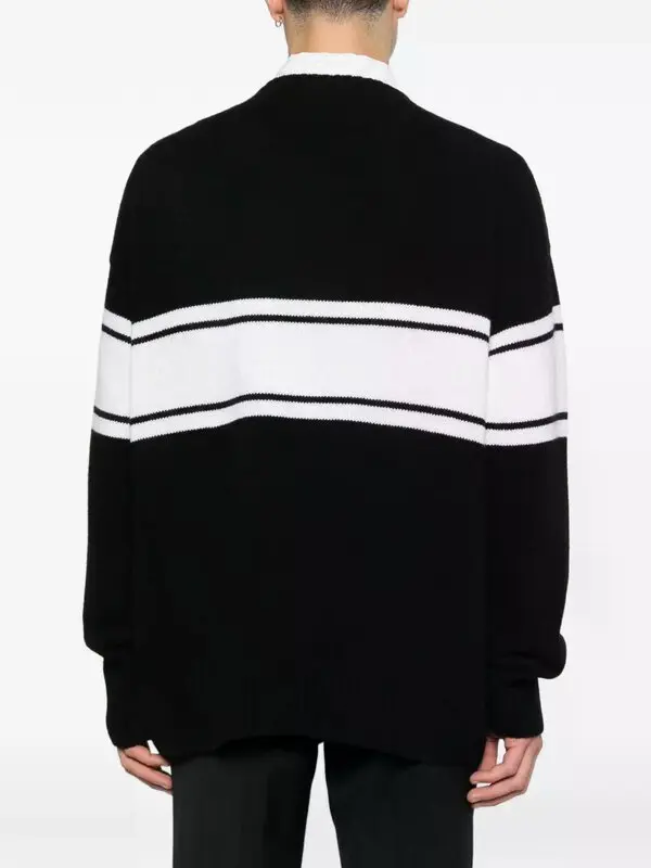 Amiri Knit Cotton-wool Sport Sweater With Embroidered Graphics