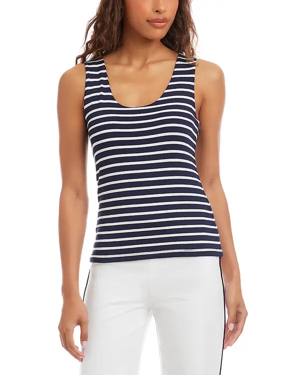 Karen Kane Scoop Neck Double Layer Tank