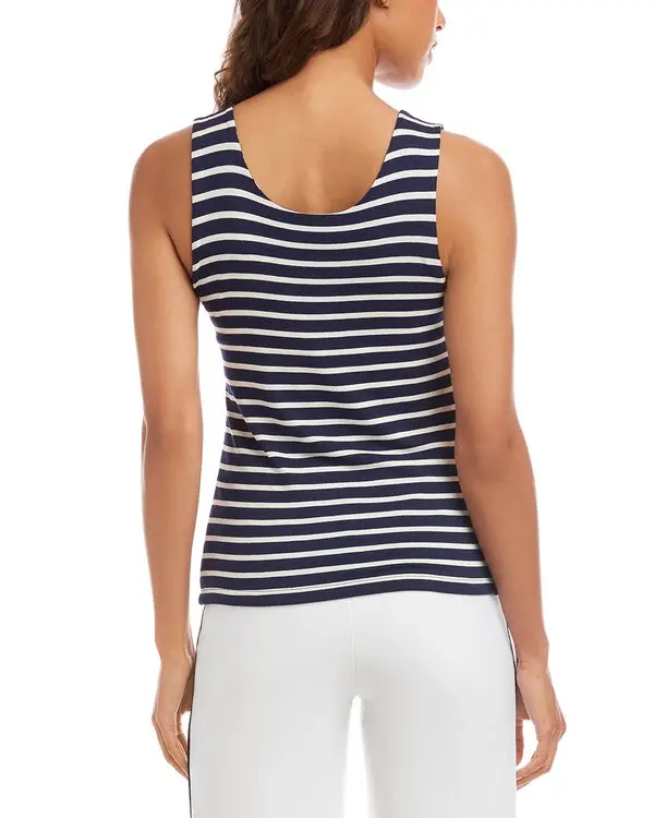 Karen Kane Scoop Neck Double Layer Tank