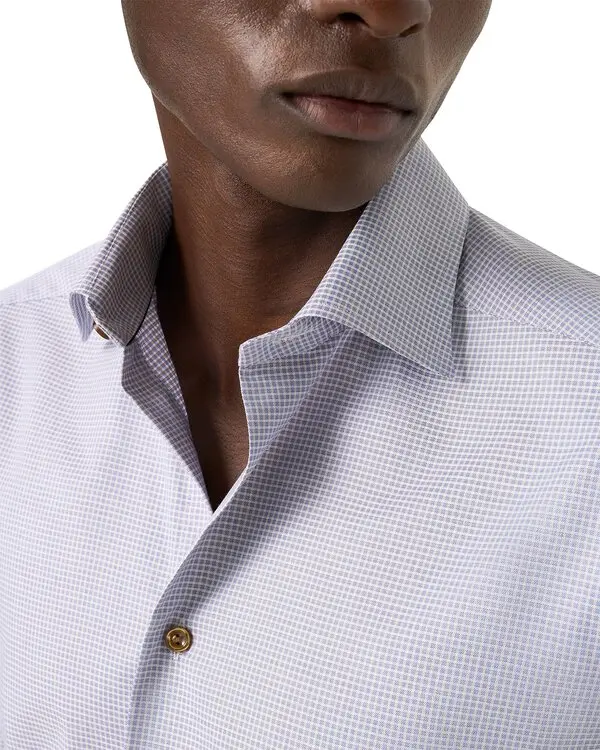 Eton Slim Fit Button Front Twill Shirt
