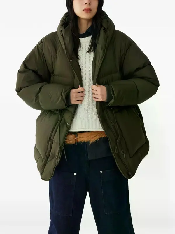 STUDIO TOMBOY Hooded Puffer Jacket - Green