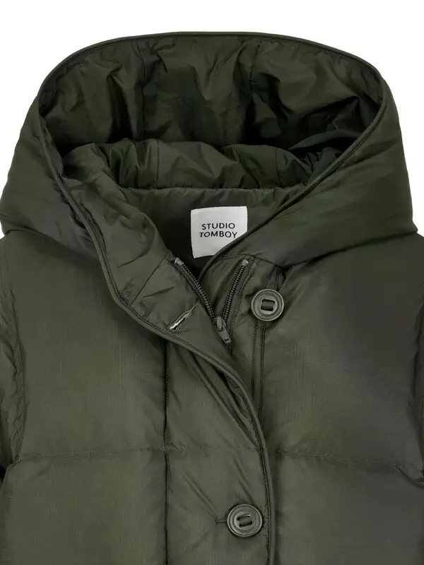 STUDIO TOMBOY Hooded Puffer Jacket - Green