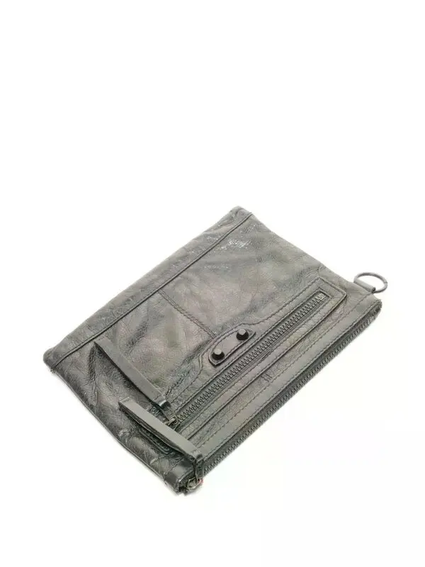 Balenciaga 2000-2020s Small Zip Clutch Bag