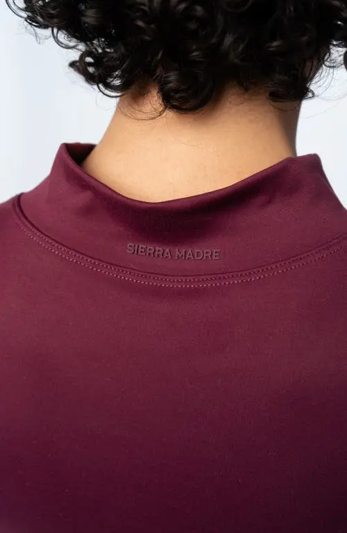 SIERRA MADRE GOLF Brushtech Mock Neck Long Sleeve