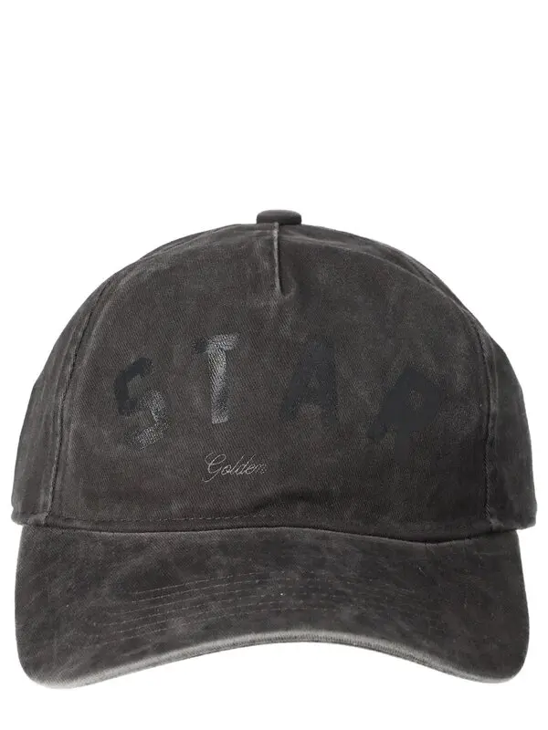 Golden Goose Cotton Baseball Cap - Black