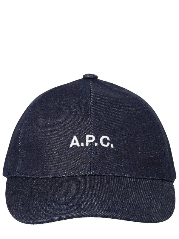 A.p.c. Baseball Cap With Logo - Blue