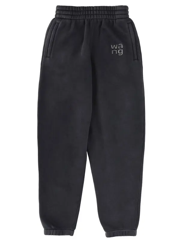 Alexander Wang Jogger Pants With Logo - Black