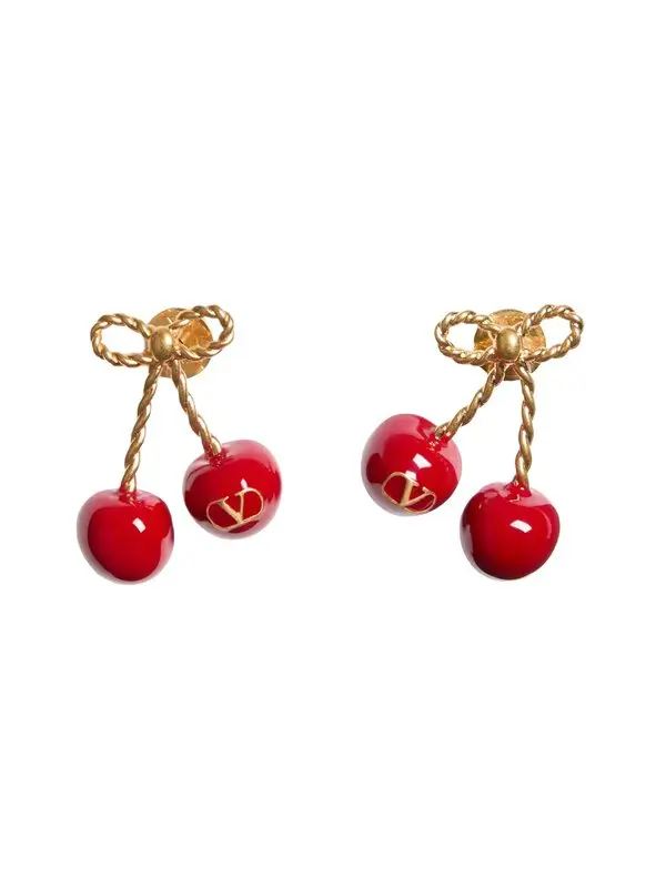 Valentino Garavani Cherry Earrings - Red