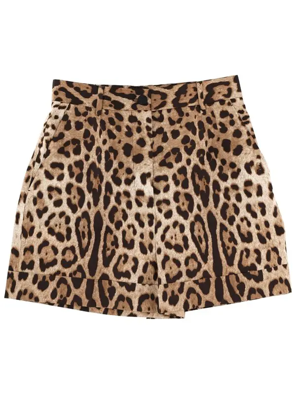 Dolce & Gabbana Leopard Print Shorts