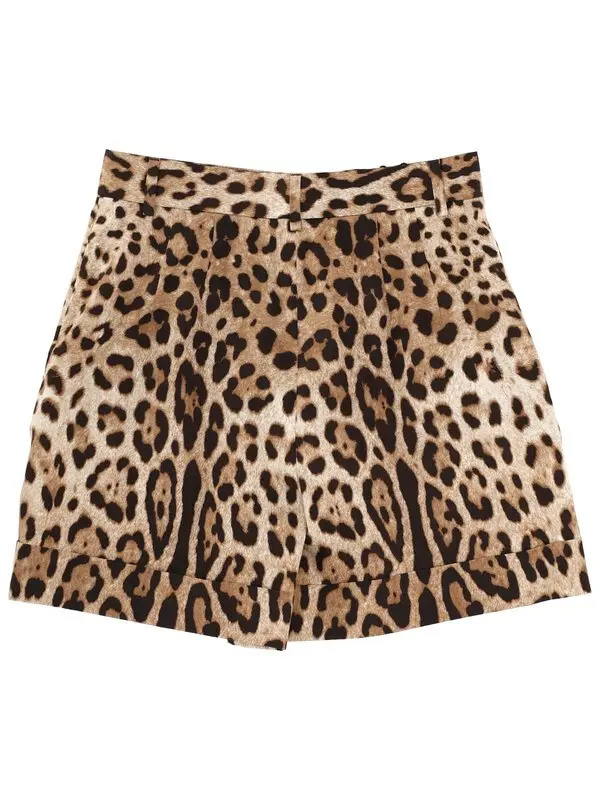 Dolce & Gabbana Leopard Print Shorts