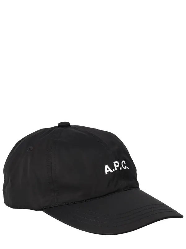 A.p.c. Baseball Cap With Logo - Black