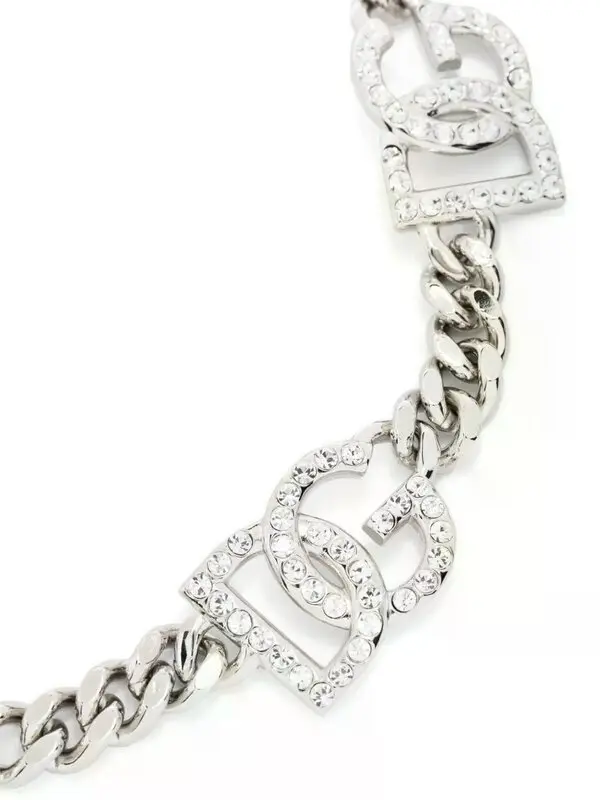 Dolce & Gabbana Crystal-embellished Chain Bracelet