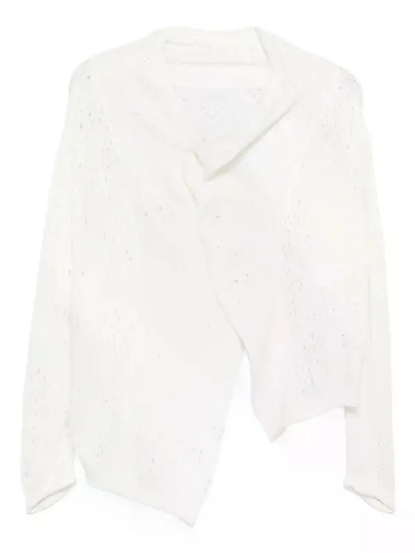 Y’s Asymmetric Knitwear - White