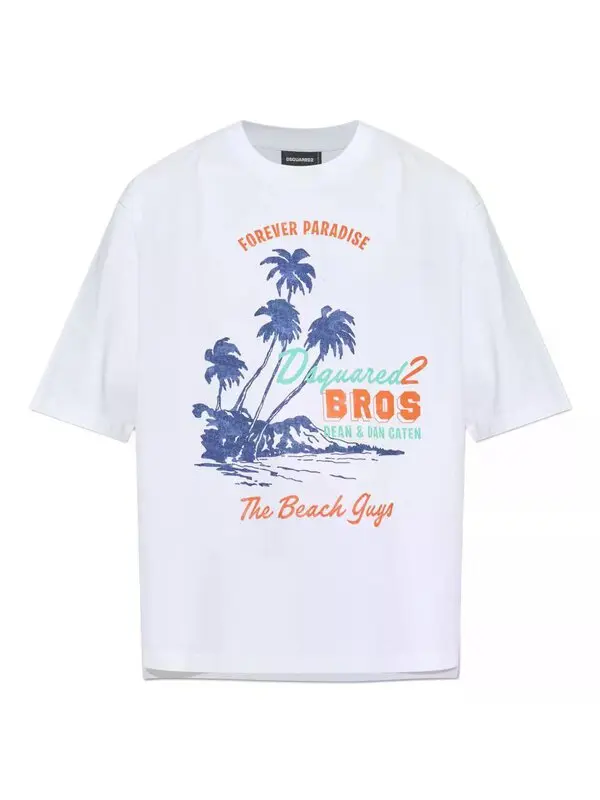 Dsquared2 Tropical-print T-shirt - White