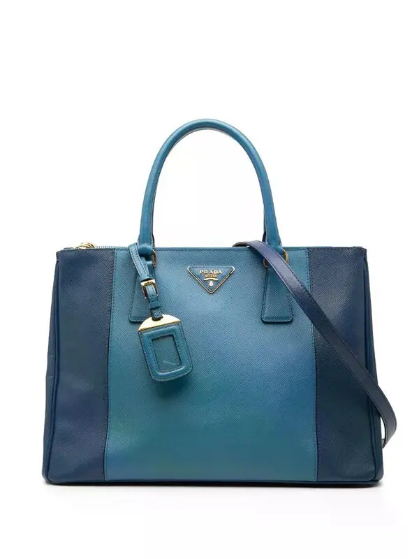 Prada Saffiano Lux Galleria Double Zip Satchel