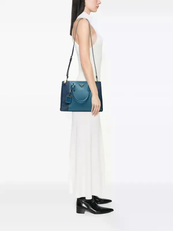 Prada Saffiano Lux Galleria Double Zip Satchel