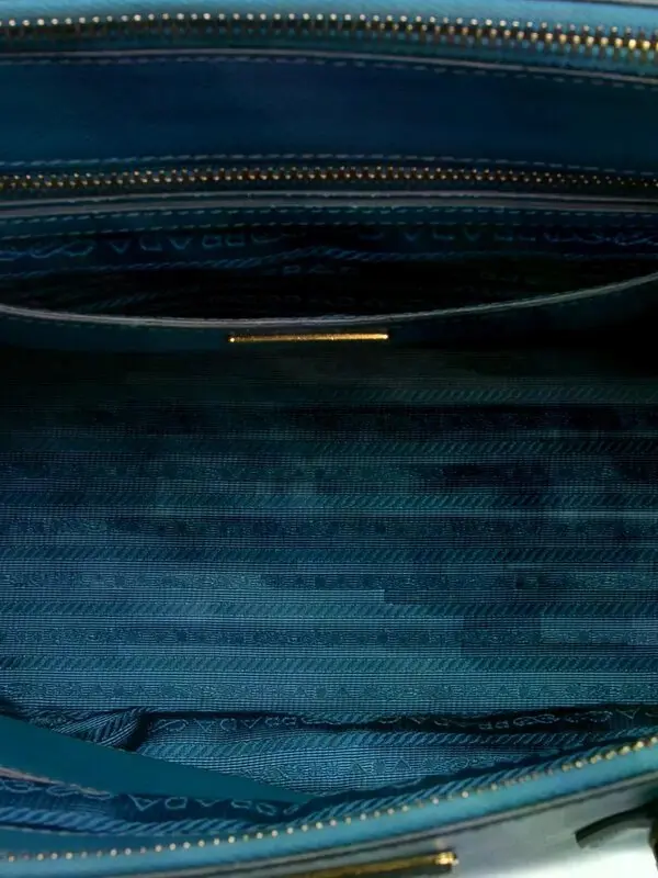 Prada Saffiano Lux Galleria Double Zip Satchel