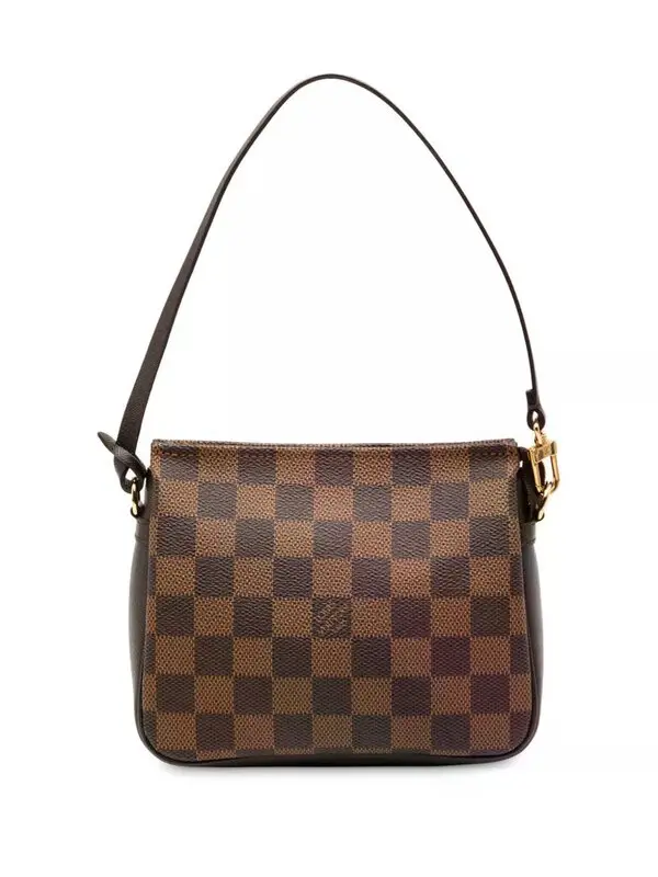 LOUIS VUITTON 2000 Damier Ebene Trousse Pochette Handbag - Brown