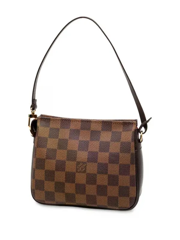 LOUIS VUITTON 2000 Damier Ebene Trousse Pochette Handbag - Brown