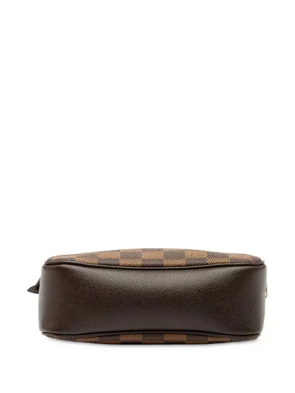 LOUIS VUITTON 2000 Damier Ebene Trousse Pochette Handbag - Brown