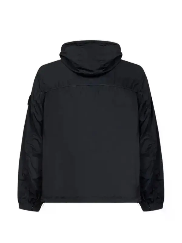Stone Island 4100112 Nylon Smerigliato-tc Short Hooded Parka - Black
