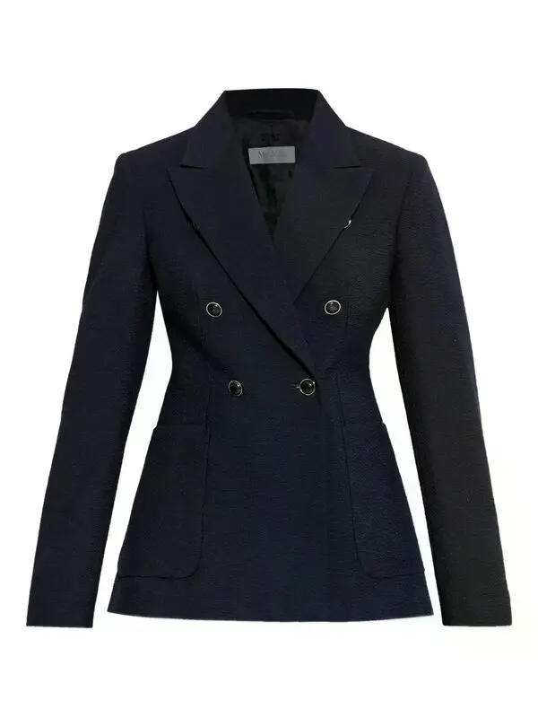 Max Mara Double-breasted Jacket - Blue