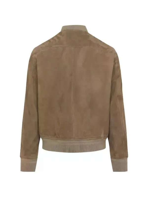 TOM FORD Zipped Bomber Jacket - Brown