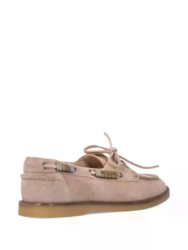 Pinko Suede Moccasins With Jewel Details - Pink