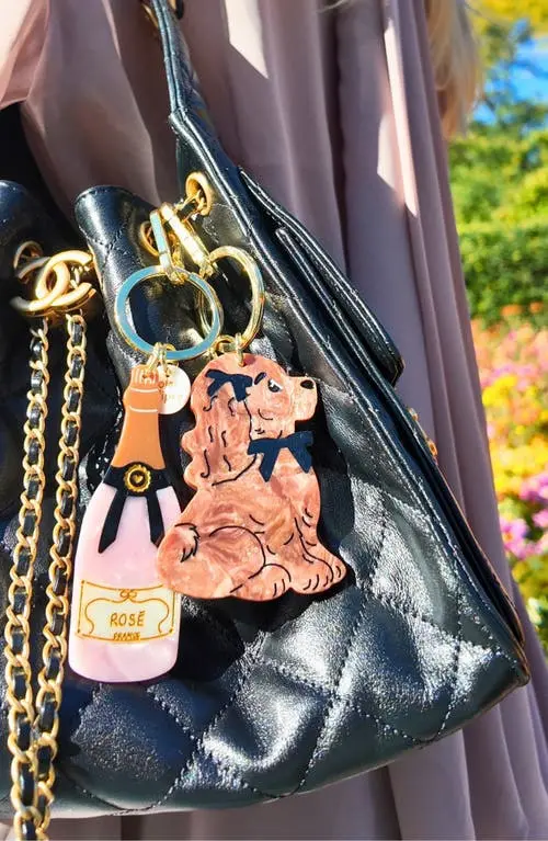 SOLAR ECLIPSE Rosé Bottle Keychain