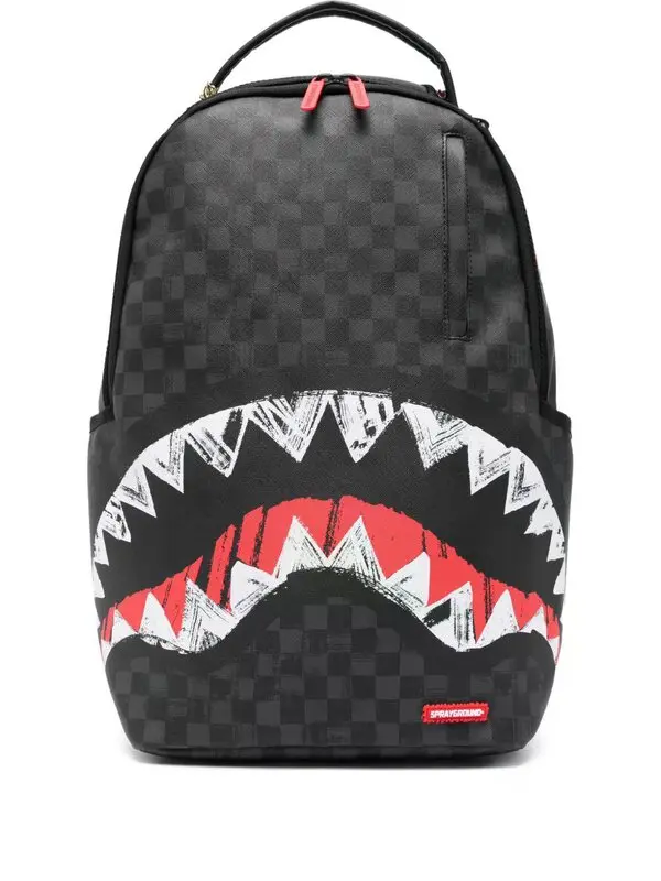 SPRAYGROUND Shark-print Backpack - Black