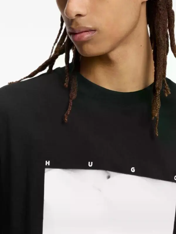 Hugo Graphic Print T-shirt - Black