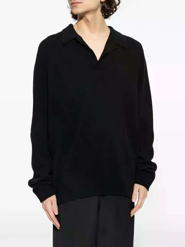 Balmain Collared Sweater - Black