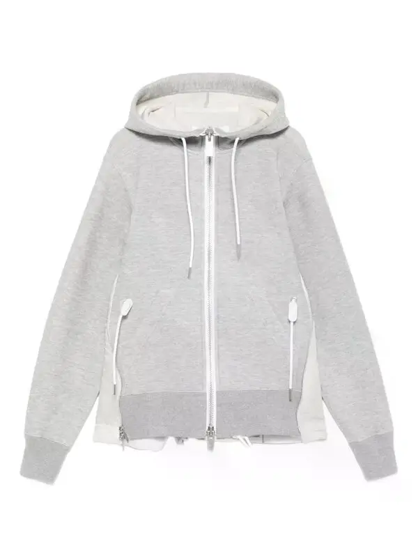 Sacai Panelled Hoodie - Grey