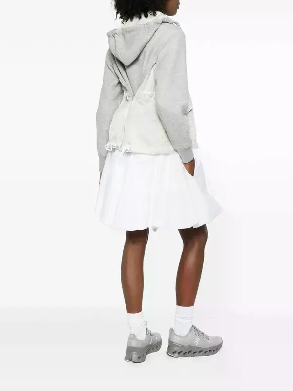 Sacai Panelled Hoodie - Grey