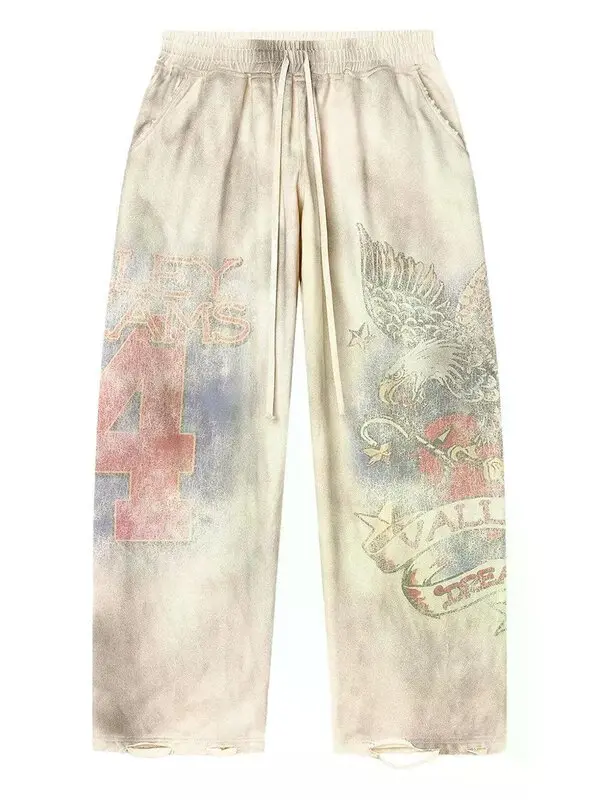 VALE FOREVER Nostalgia Graphic-print Track Pants - Neutrals