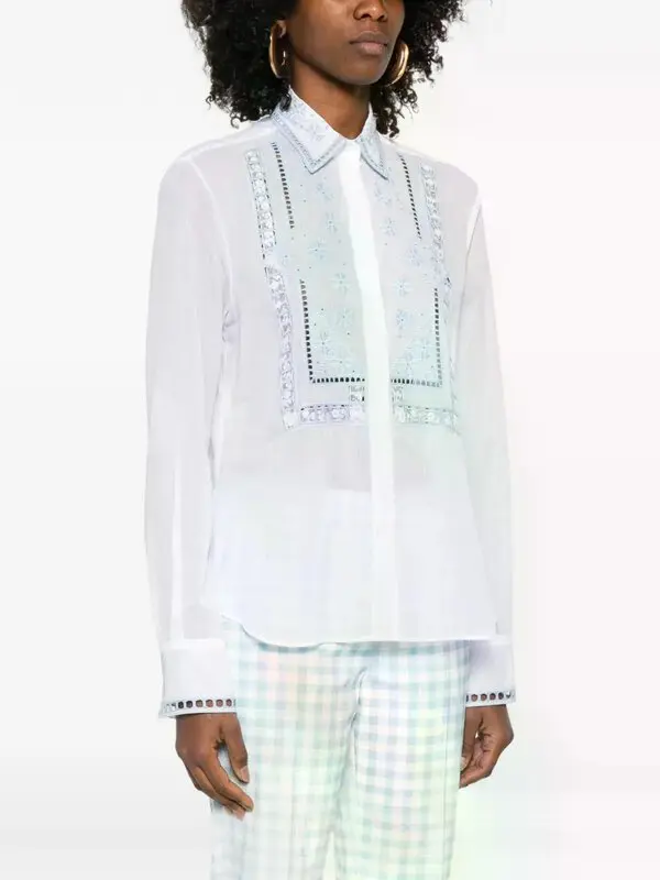 Ermanno Scervino Embroidered Shirt - White