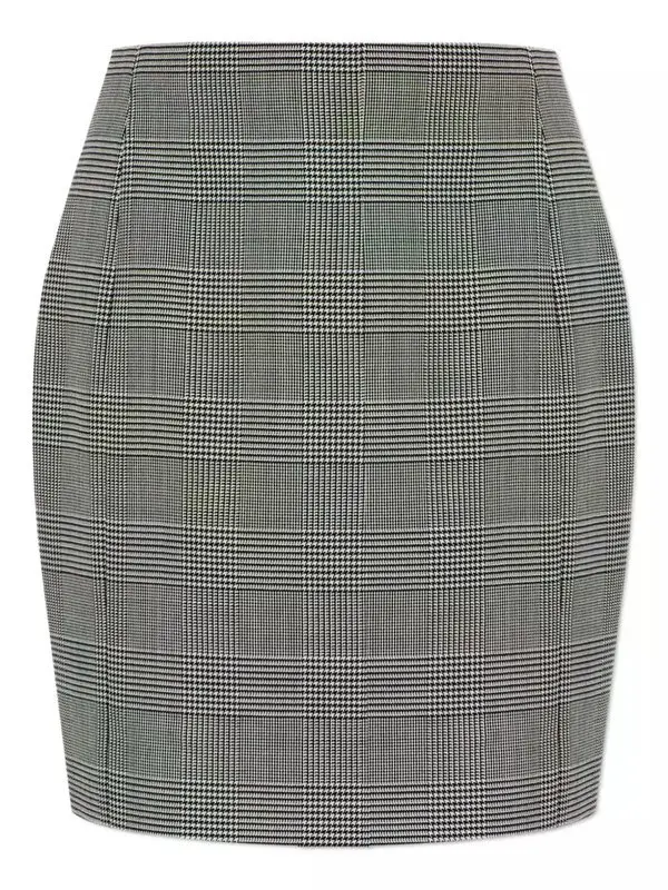 Balmain Checked Mini Skirt