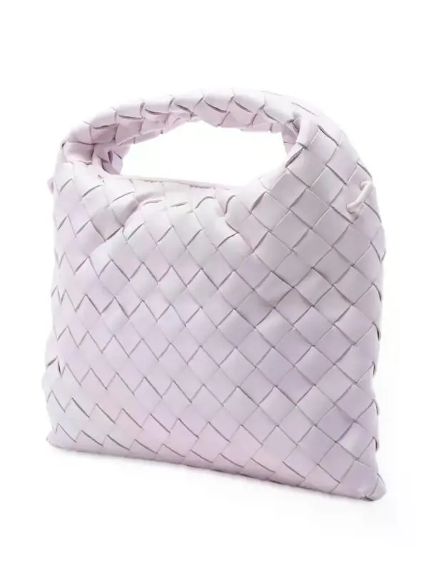 Bottega Veneta Mini Calfskin Intrecciato Hop Satchel - Pink